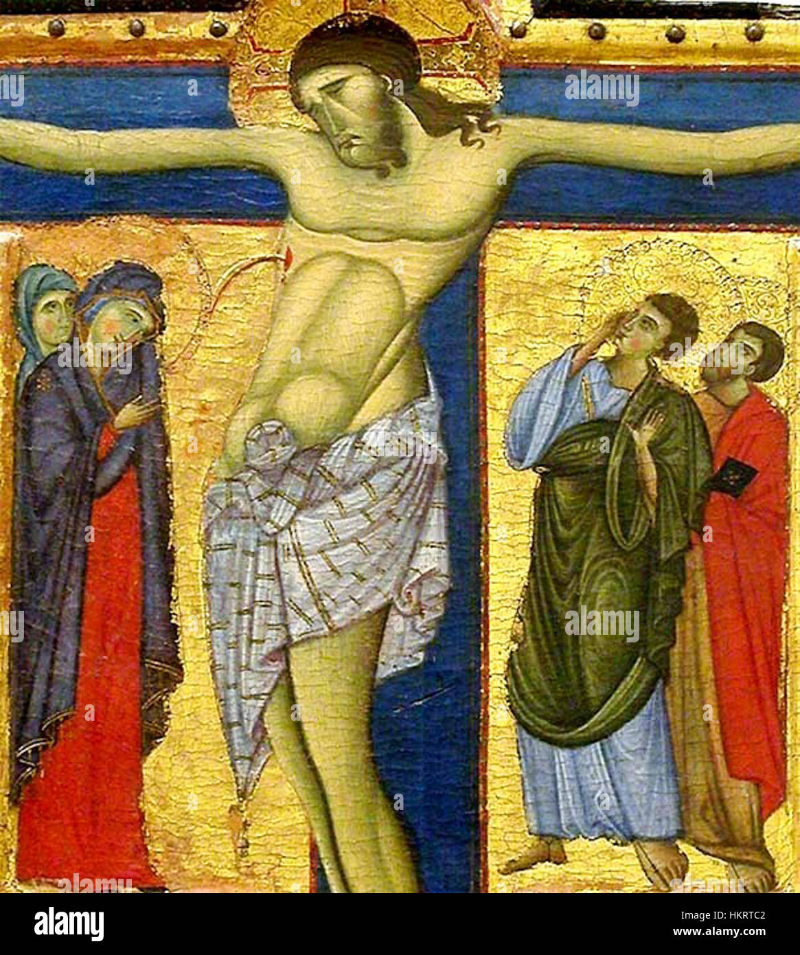 This detailed depiction of a crucifix by the Master of St. Francis is ...