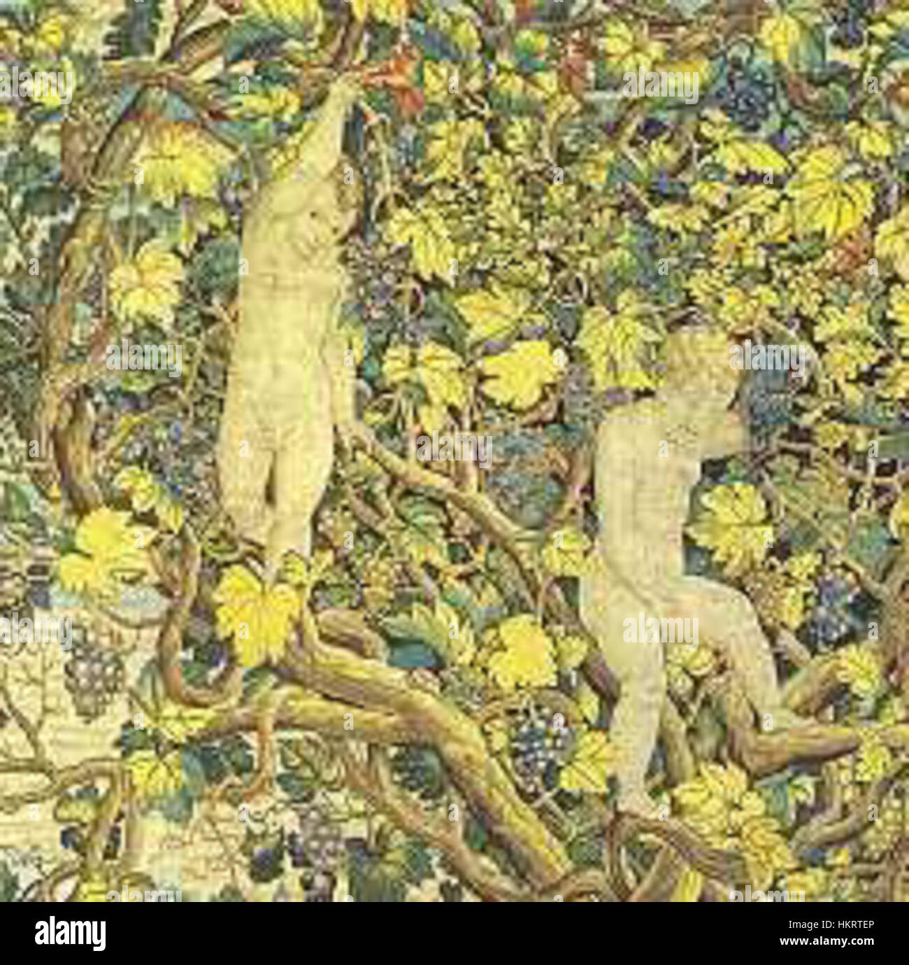 This 16th-century Spanish tapestry depicts Cupid in a classical ...