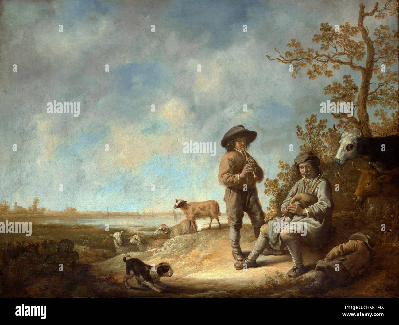 Aelbert Cuyp’s 'Piping Shepherds' captures pastoral life, showing ...
