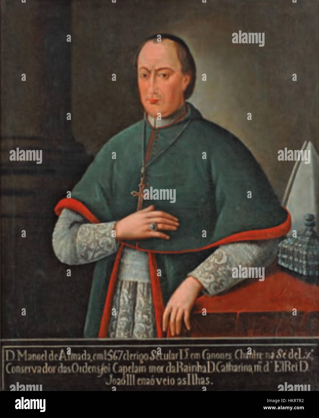'D. Manuel de Almada' is a portrait that features a prominent figure in ...