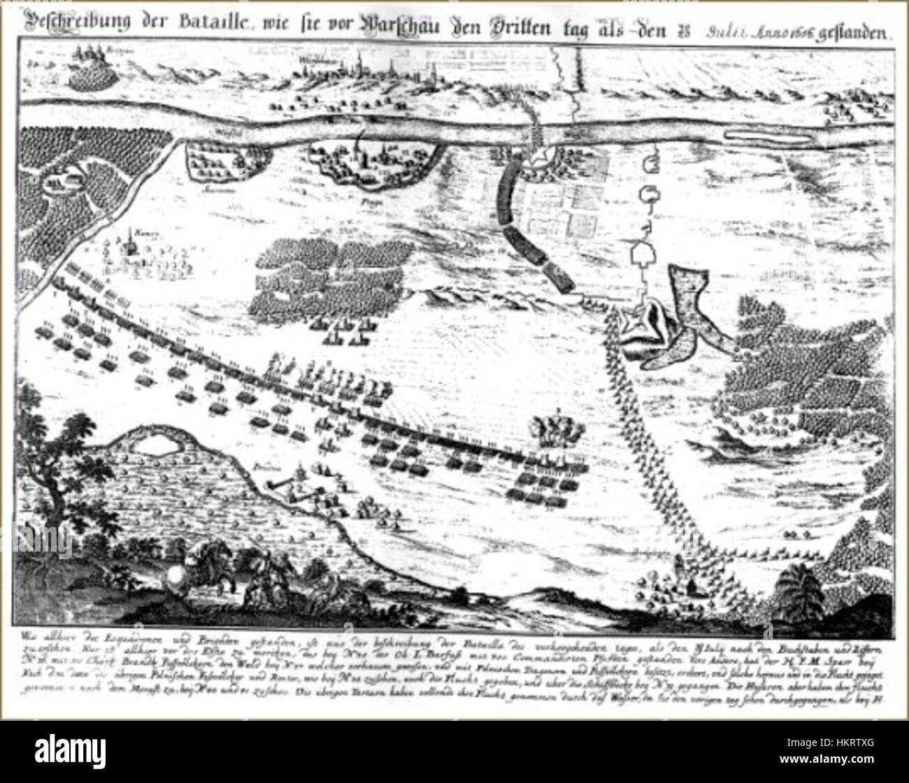 'Battle of Warsaw 1656' by Dahlberg depicts the crucial battle during ...