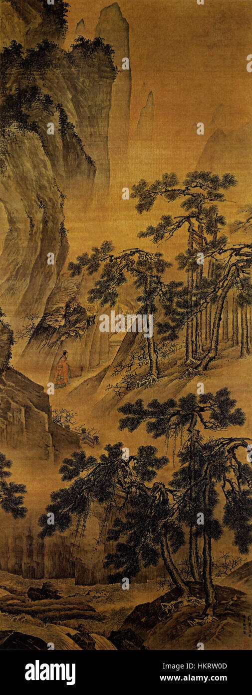 Dai Jin-Inquiring of the Dao at the Cave of Paradise Stock Photo - Alamy