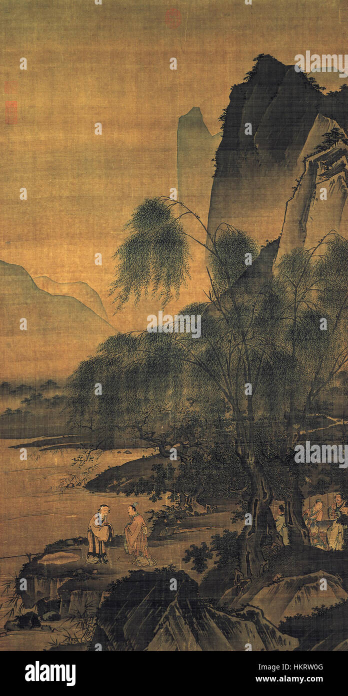 'Dropping a Fishing Line on the Bank of the Wei River' by Dai Jin is a ...