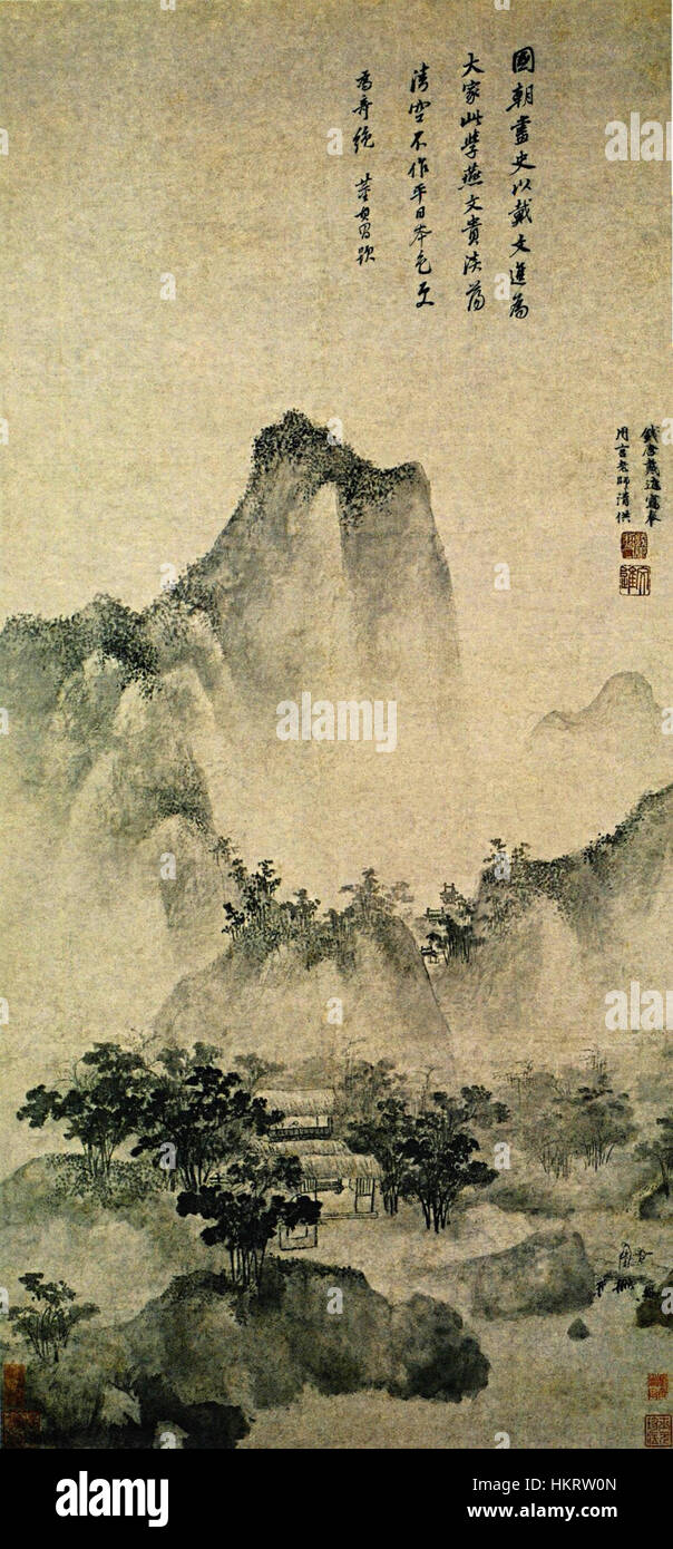 Dai Jin-Landscape in the Style of Yan Wengui Stock Photo - Alamy