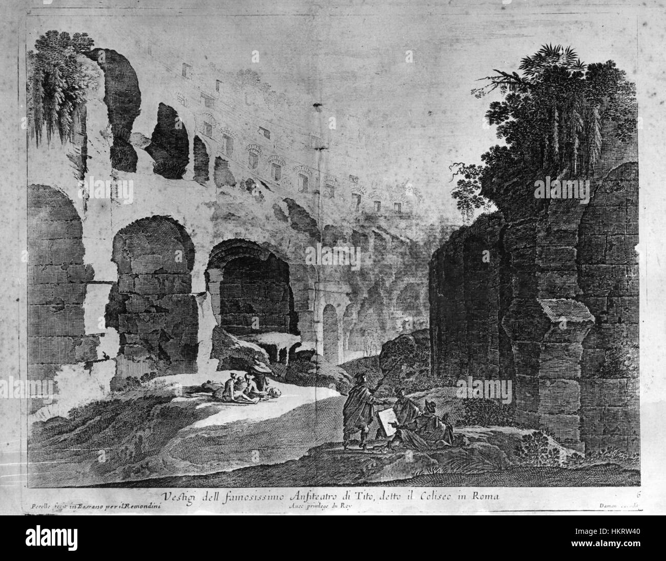 The painting *Kolosej* by Daman captures the grandeur of the ancient ...