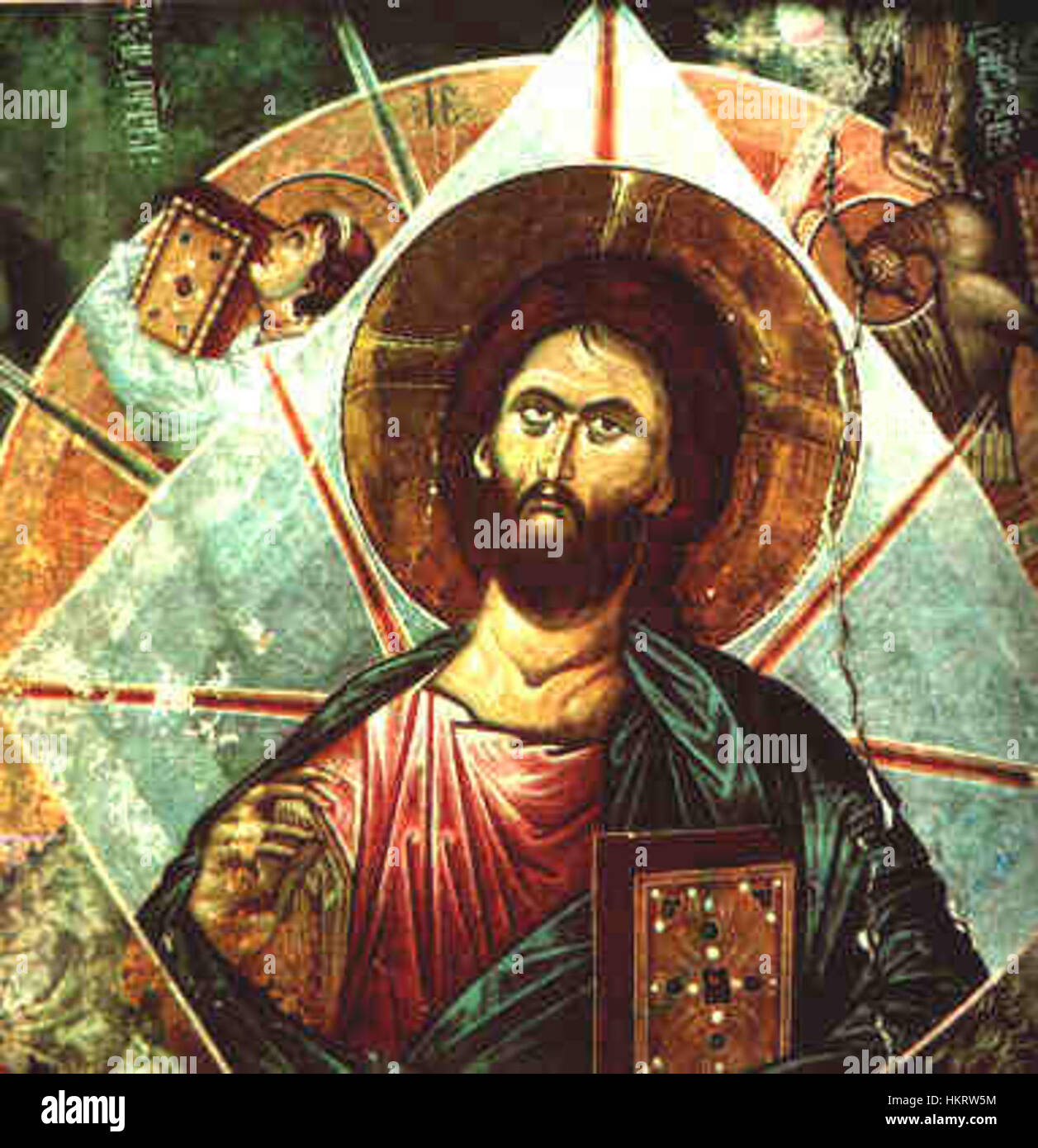 An artwork depicting Christ as Pantocrator, attributed to the artist ...