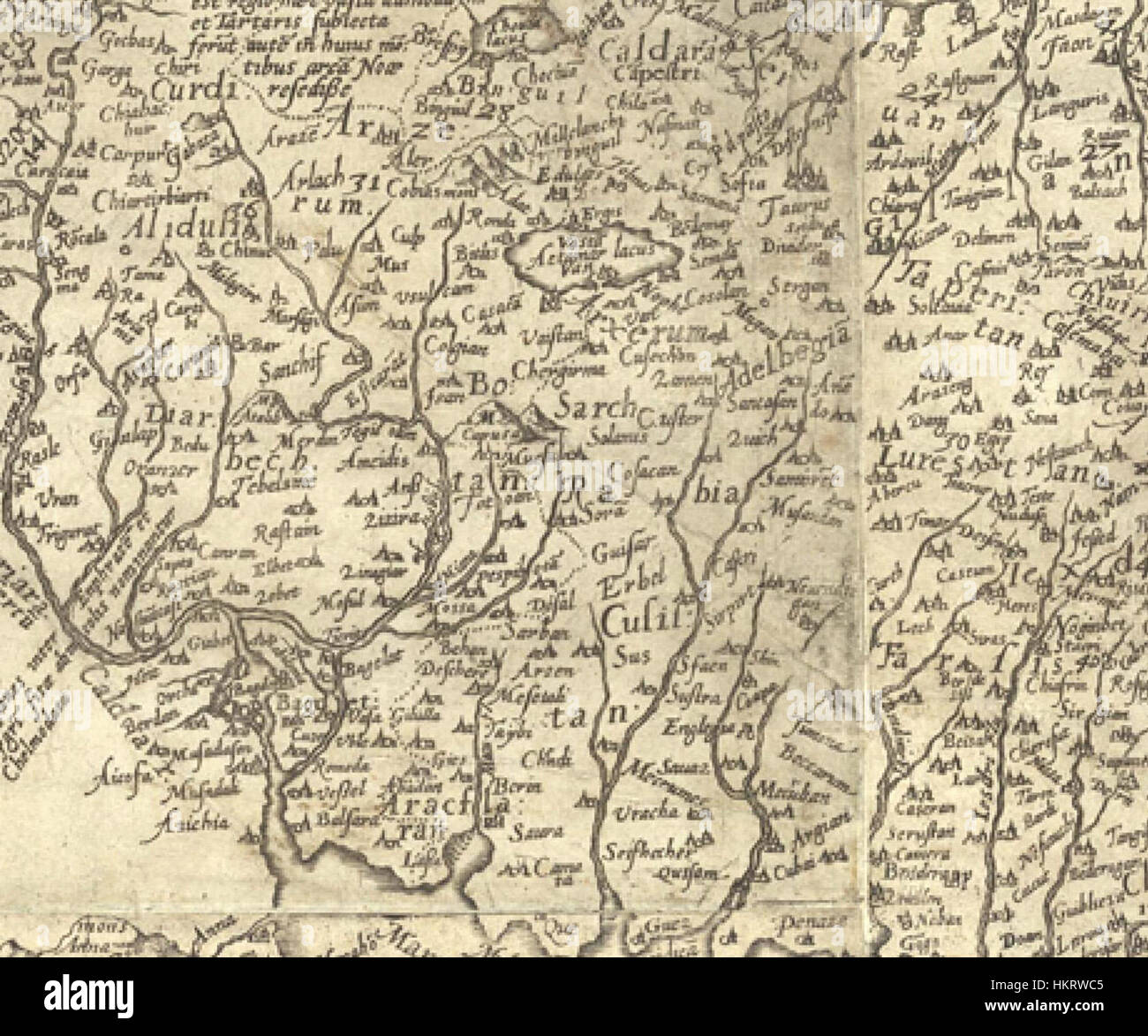 This map, 'Asiae nova descriptio,' created by Daniel Keller in 1590 ...