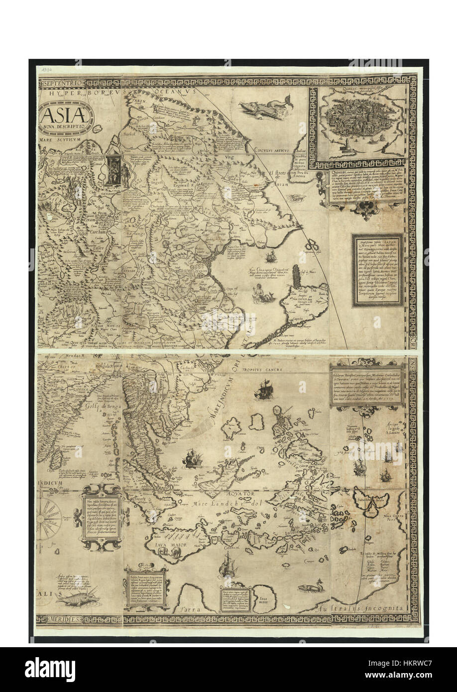 This 1590 map by Daniel Keller, titled 'Asiae Nova Descriptio ...