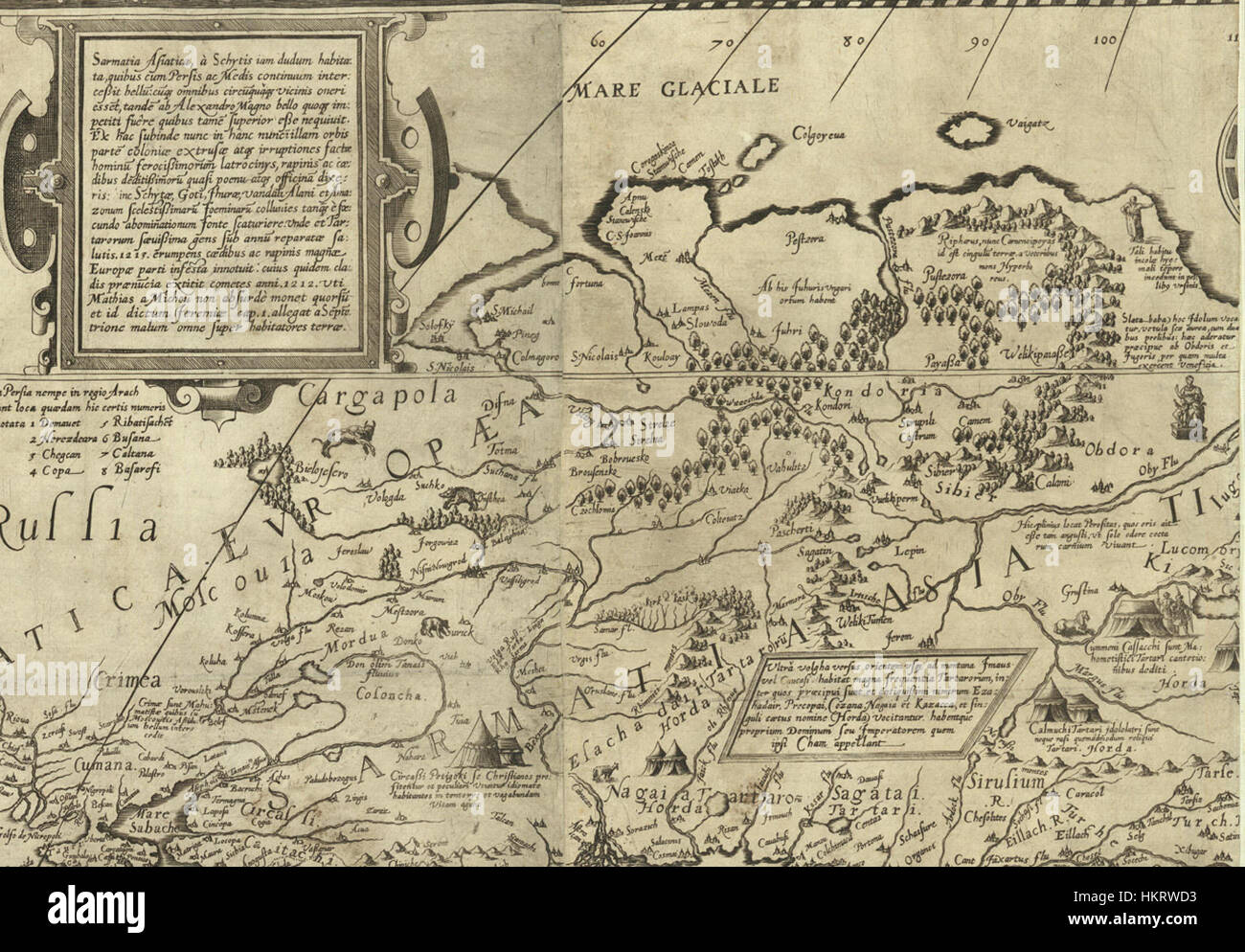 Daniel Keller’s 'Asiae nova descriptio,' a 1590 map of Asia, offers a ...