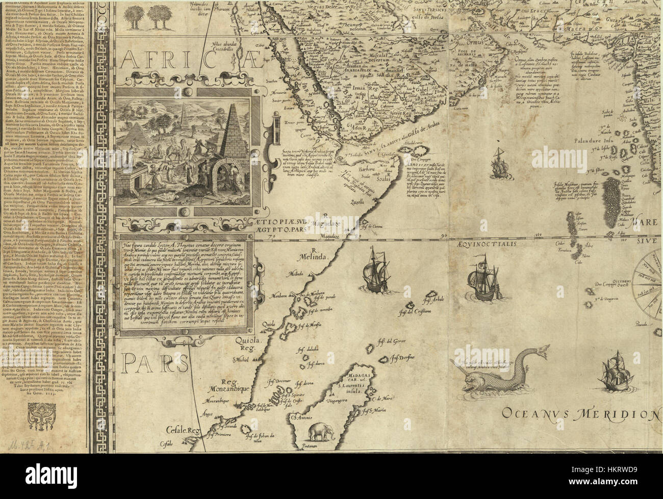 Daniel Keller’s 'Asiae nova descriptio' (1590) is a map depicting Asia ...
