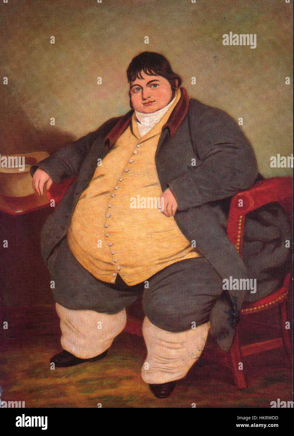 This portrait of Daniel Lambert, known for his extraordinary size and ...