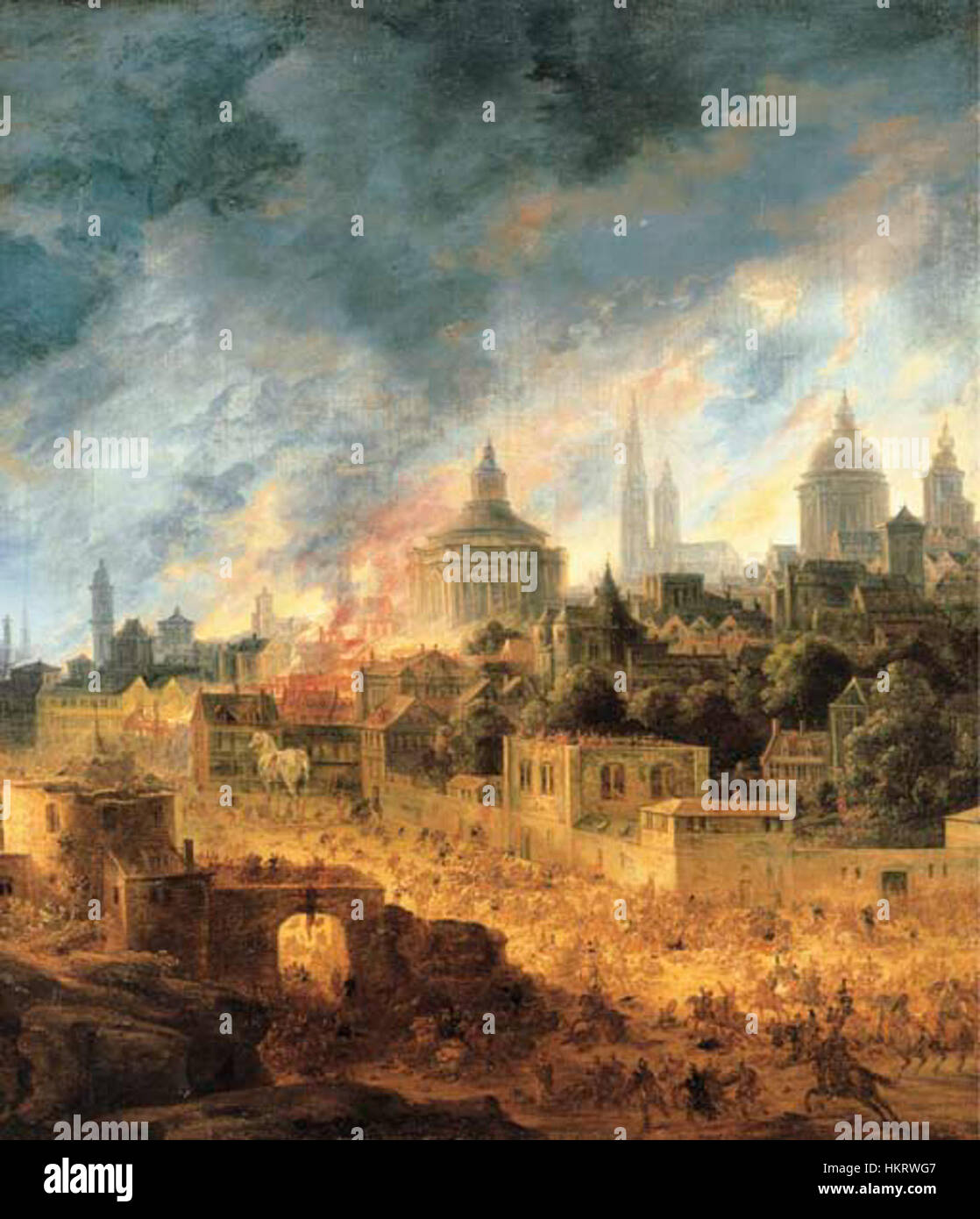 Daniel van Heil-Burning Troy Stock Photo - Alamy