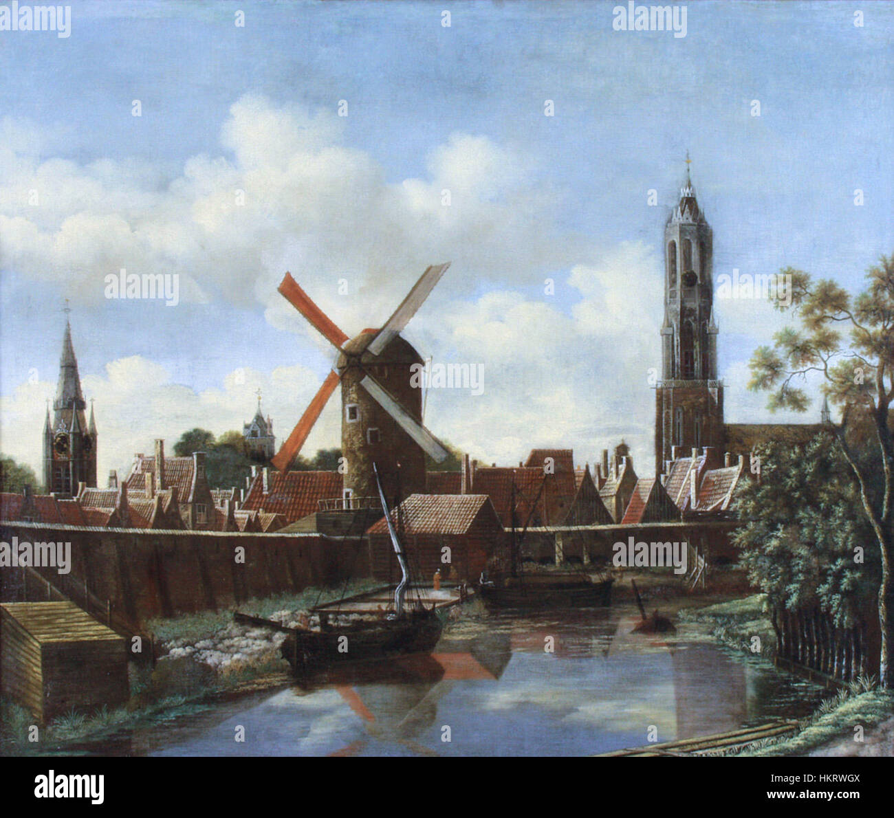 ‘The Harbour of Delft’ by Daniel Vosmaer is a fine example of 17th ...