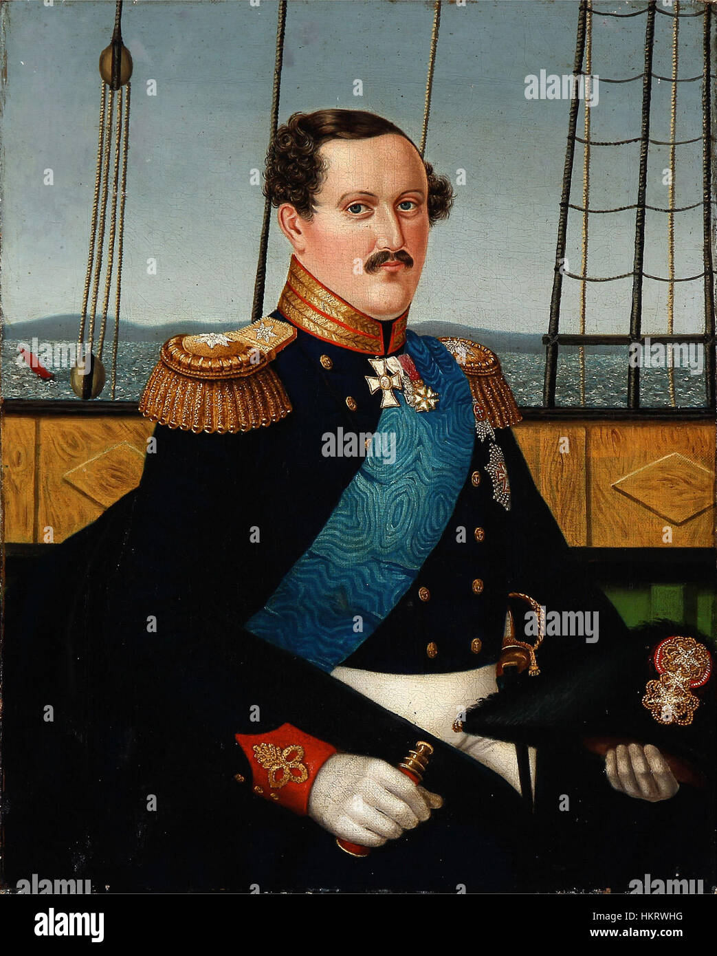 This 19th-century portrait by a Danish painter depicts Prince Frederik ...