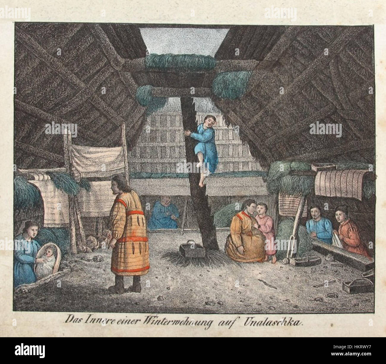 *Das Innere einer Winterwohnung auf Unalaschka* (The Interior of a ...