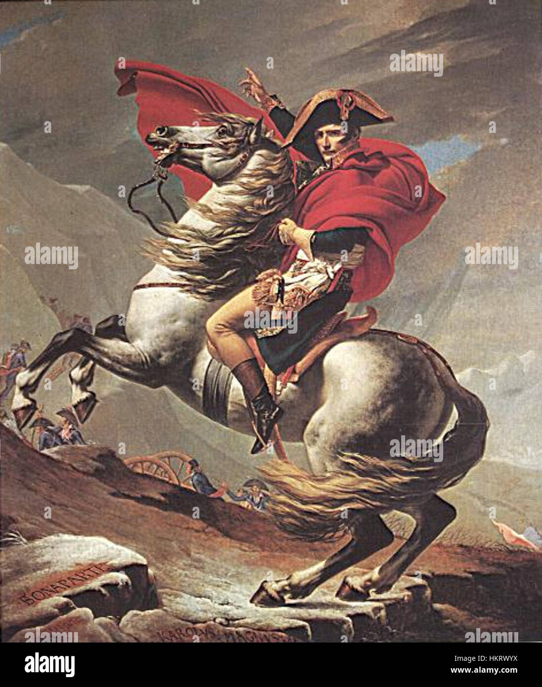 This painting by Jacques-Louis David portrays Napoleon Bonaparte, the ...