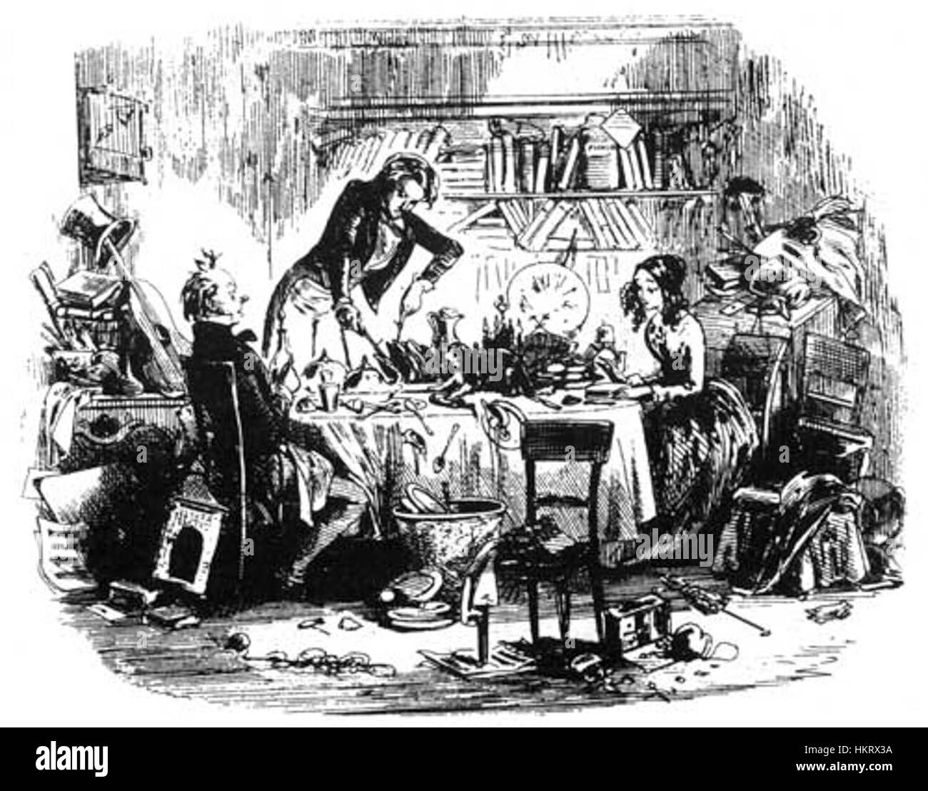 This painting illustrates a scene from Charles Dickens' novel 'David ...