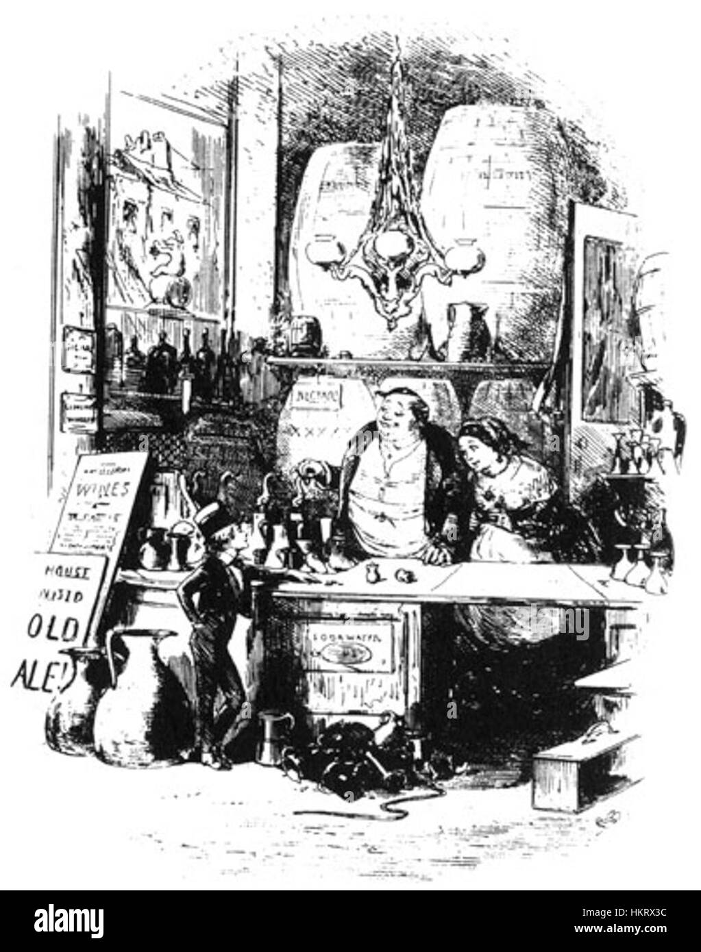 This painting illustrates a scene from Charles Dickens' novel *David ...