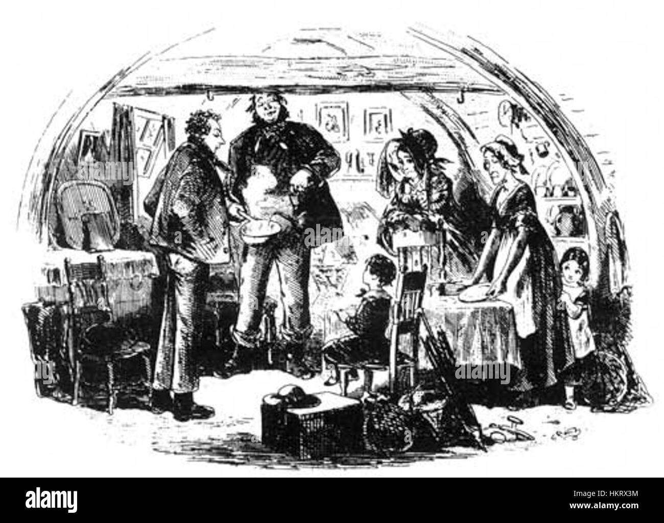 David Copperfield, I am hospitably received by Mr Peggotty Stock Photo ...