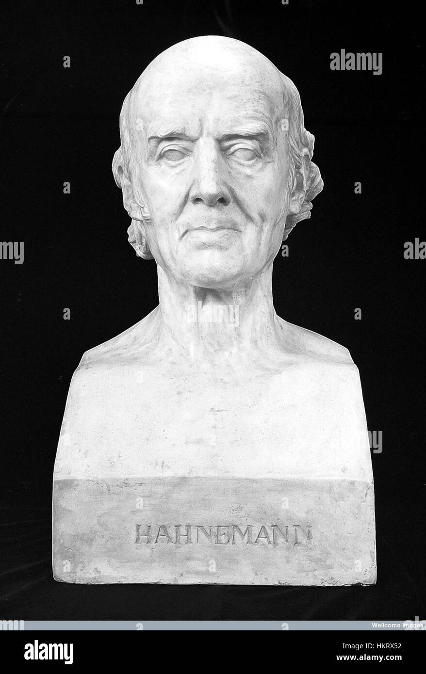 The bust of Samuel Hahnemann by David d'Angers showcases the renowned ...