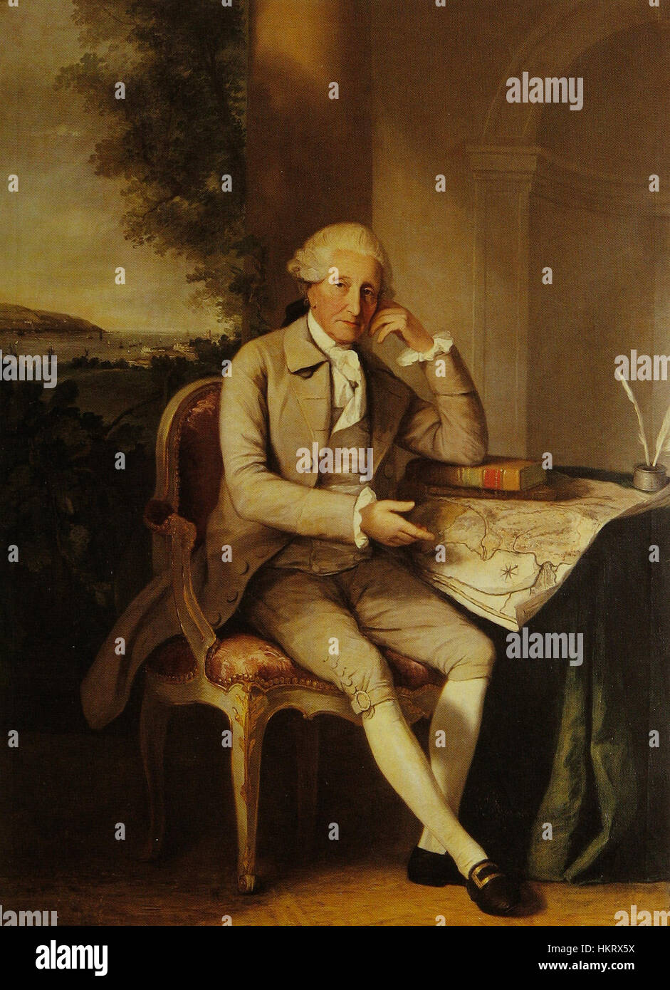 This 18th-century portrait by Thomas Hickey depicts David de Pury, a ...