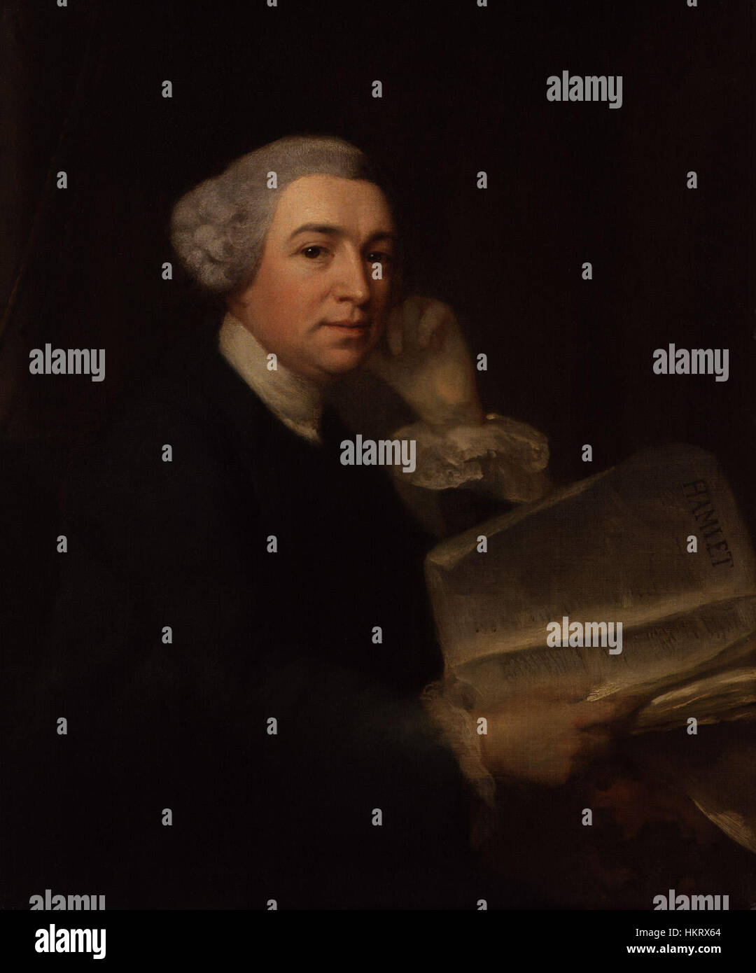 Benjamin Wilson’s portrait of David Garrick, the famous 18th-century ...