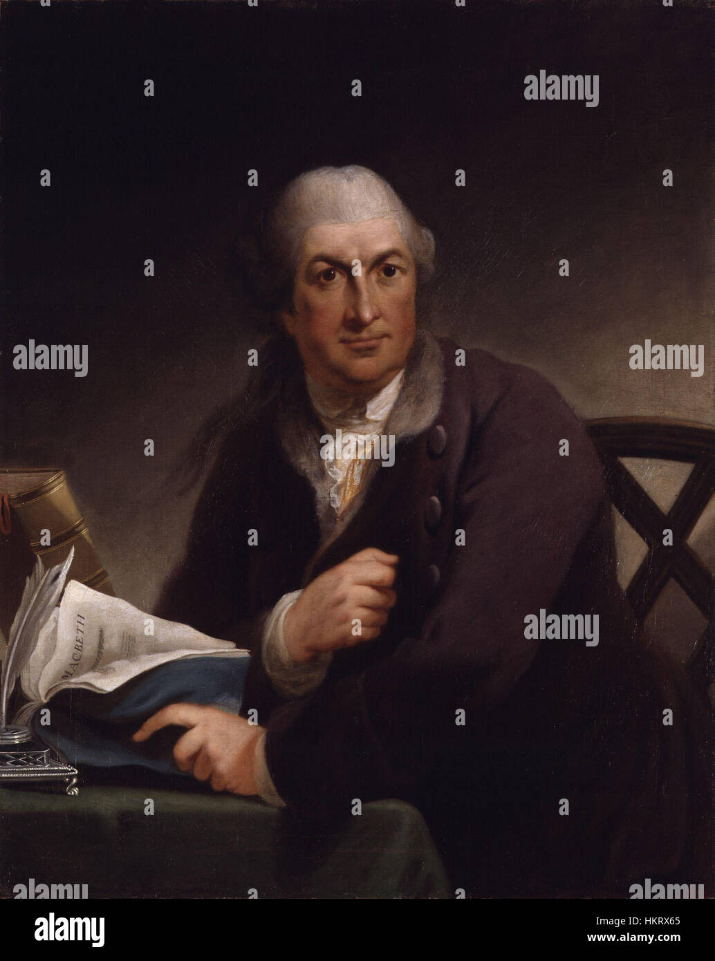 A portrait of David Garrick, an iconic English actor, painted by Robert ...