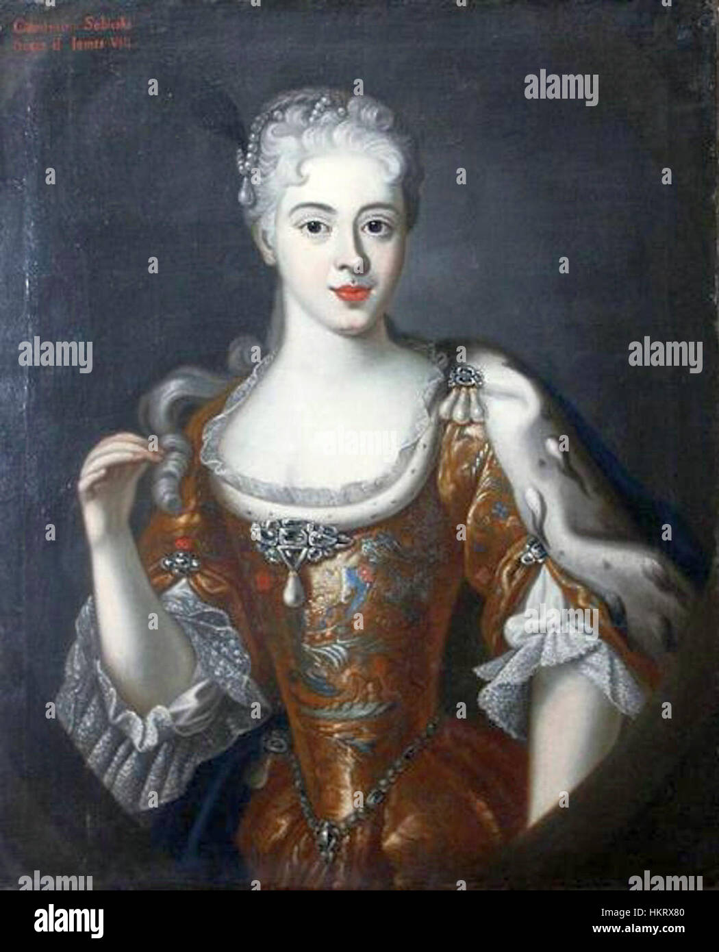 This portrait of Maria Clementina Sobieska, known for her role in ...