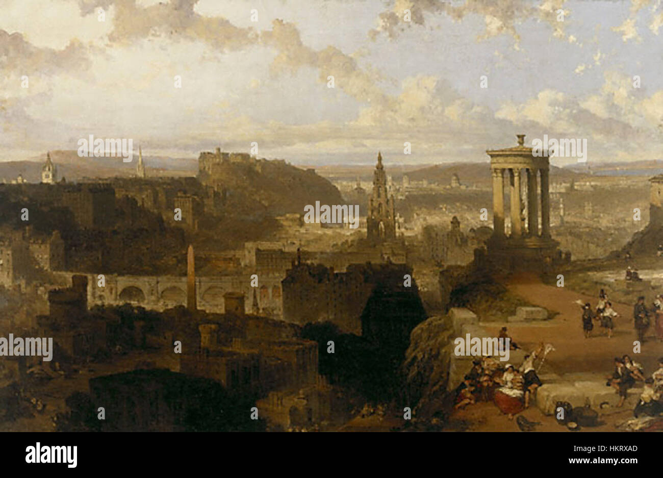 David Roberts’ painting 'Edinburgh from the Calton Hill' (1858 ...