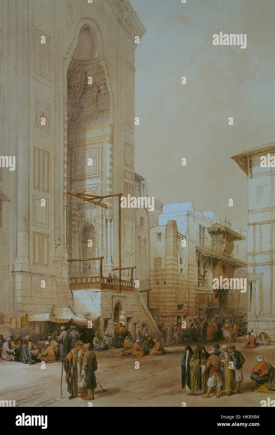 This painting by David Roberts depicts the entrance to the Sultan ...