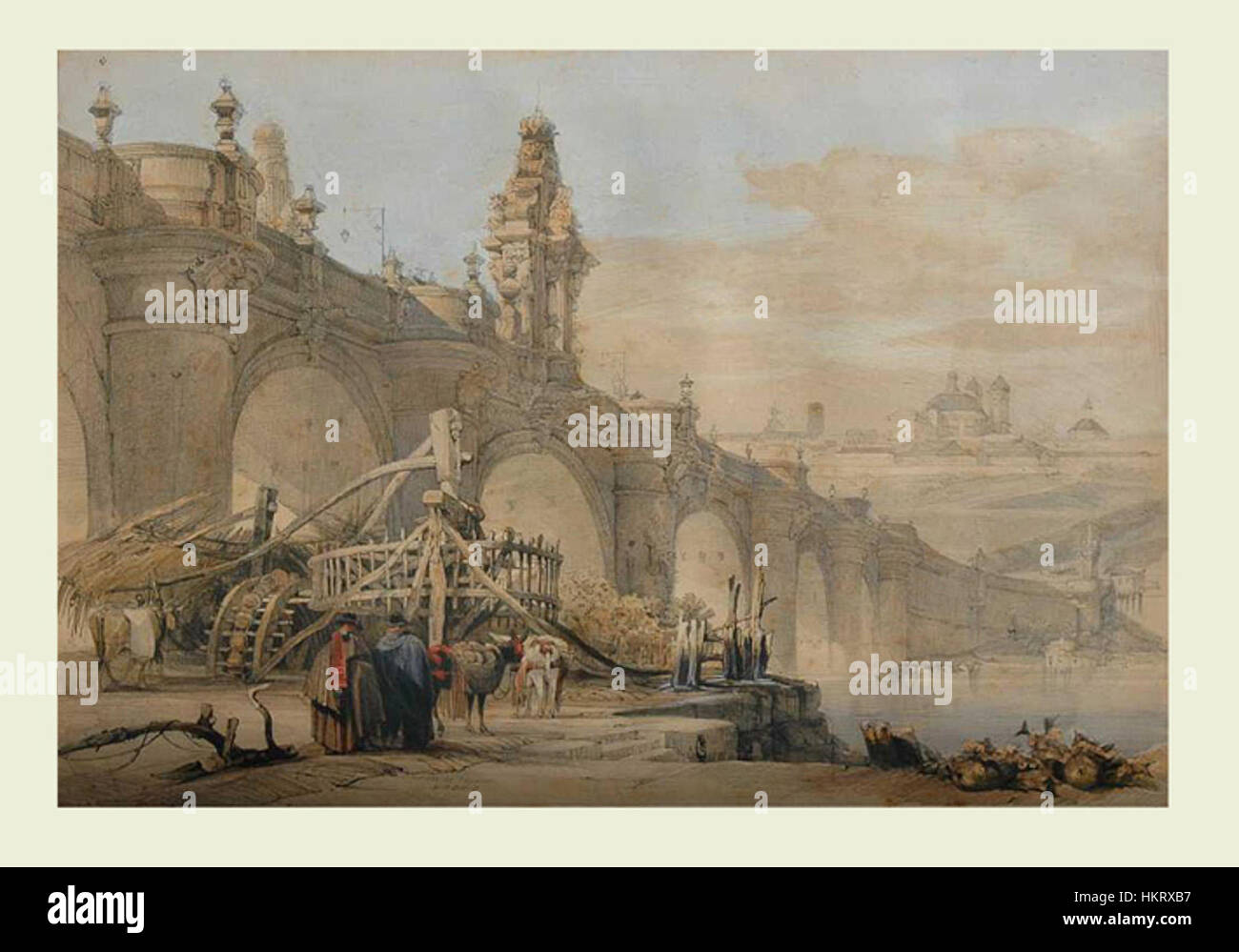 David Roberts' 1837 painting 'Molino del Puente de Toledo' captures a ...