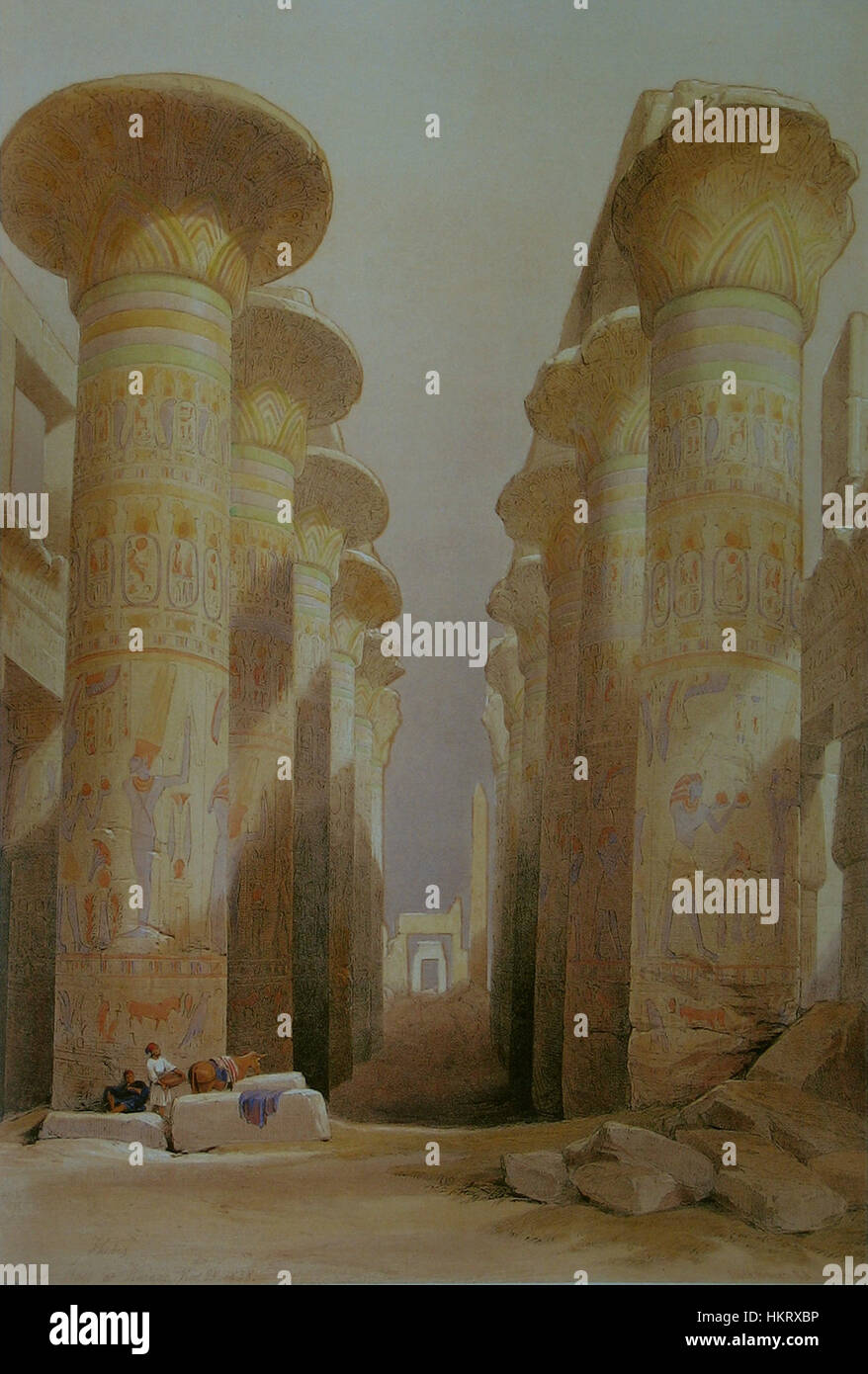 Karnak paint hi-res stock photography and images - Alamy