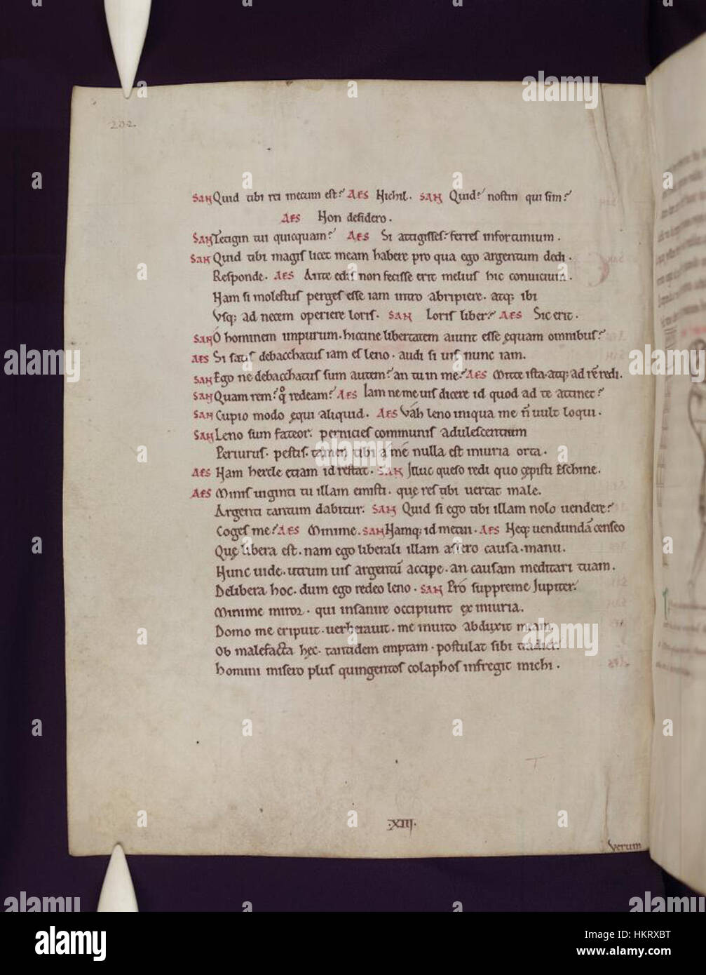 This image shows a page from the 'Comedies of Terence,' housed in the ...