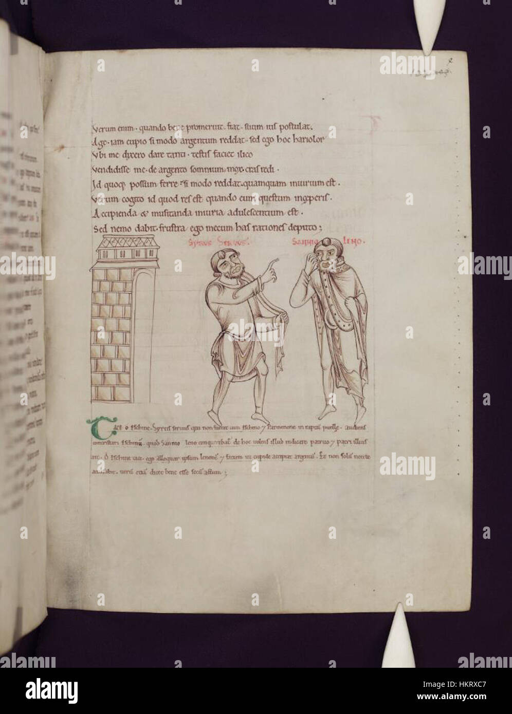 This illustration from the Comedies of Terence manuscript, housed at ...