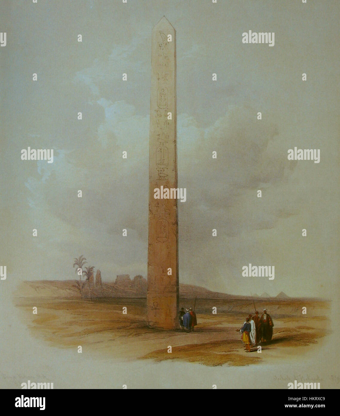David Roberts’ depiction of the Obelisk of On captures this ancient ...