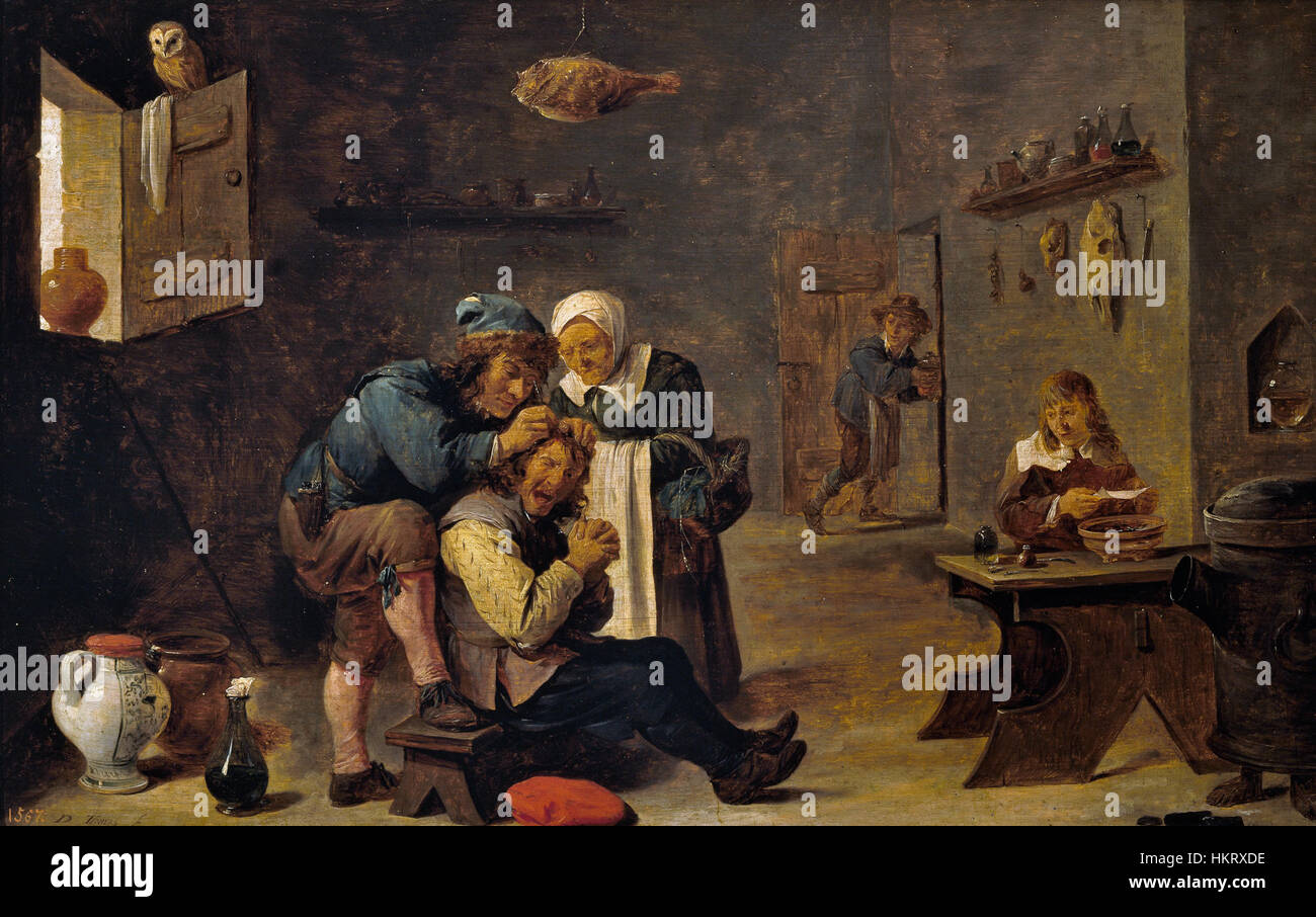 David Teniers the Younger’s painting 'The Surgeon' housed in the Prado Museum, reflects Teniers ...