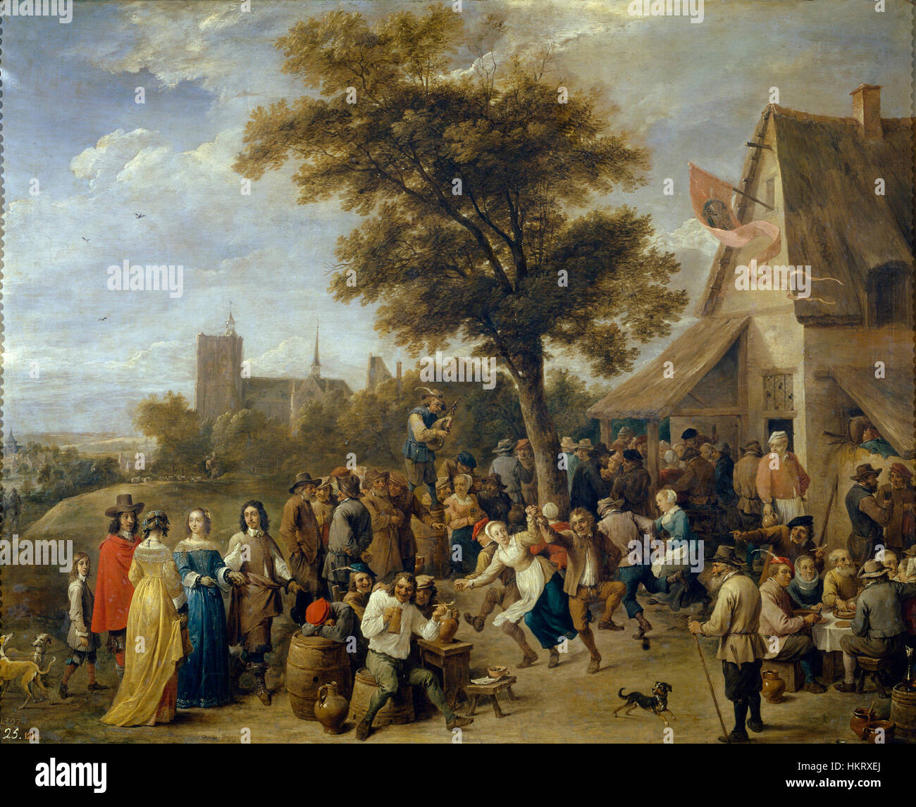David Teniers II’s 'Peasants Merry-making' showcases a lively gathering ...