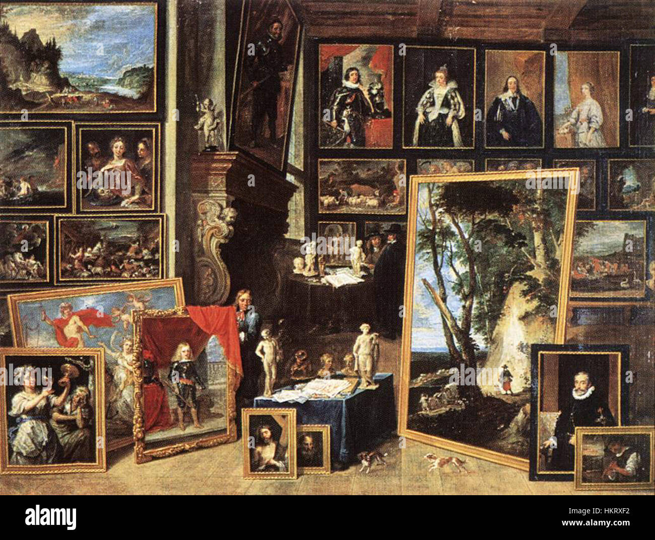 This painting by David Teniers II illustrates the art collection in the ...
