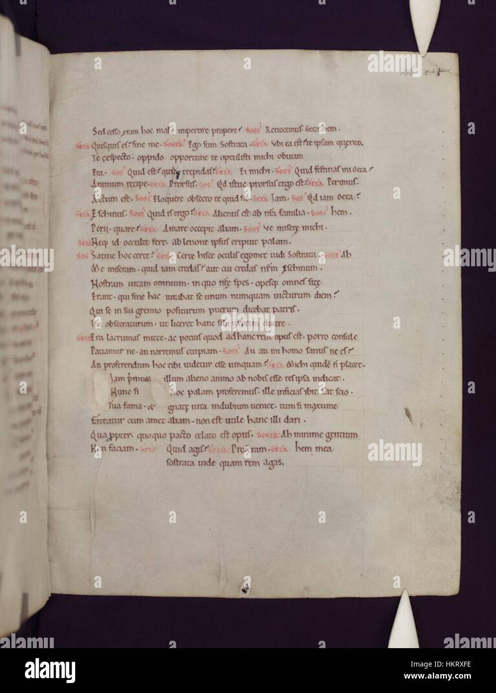 This page from the *Comedies of Terence*, housed in the Bodleian ...