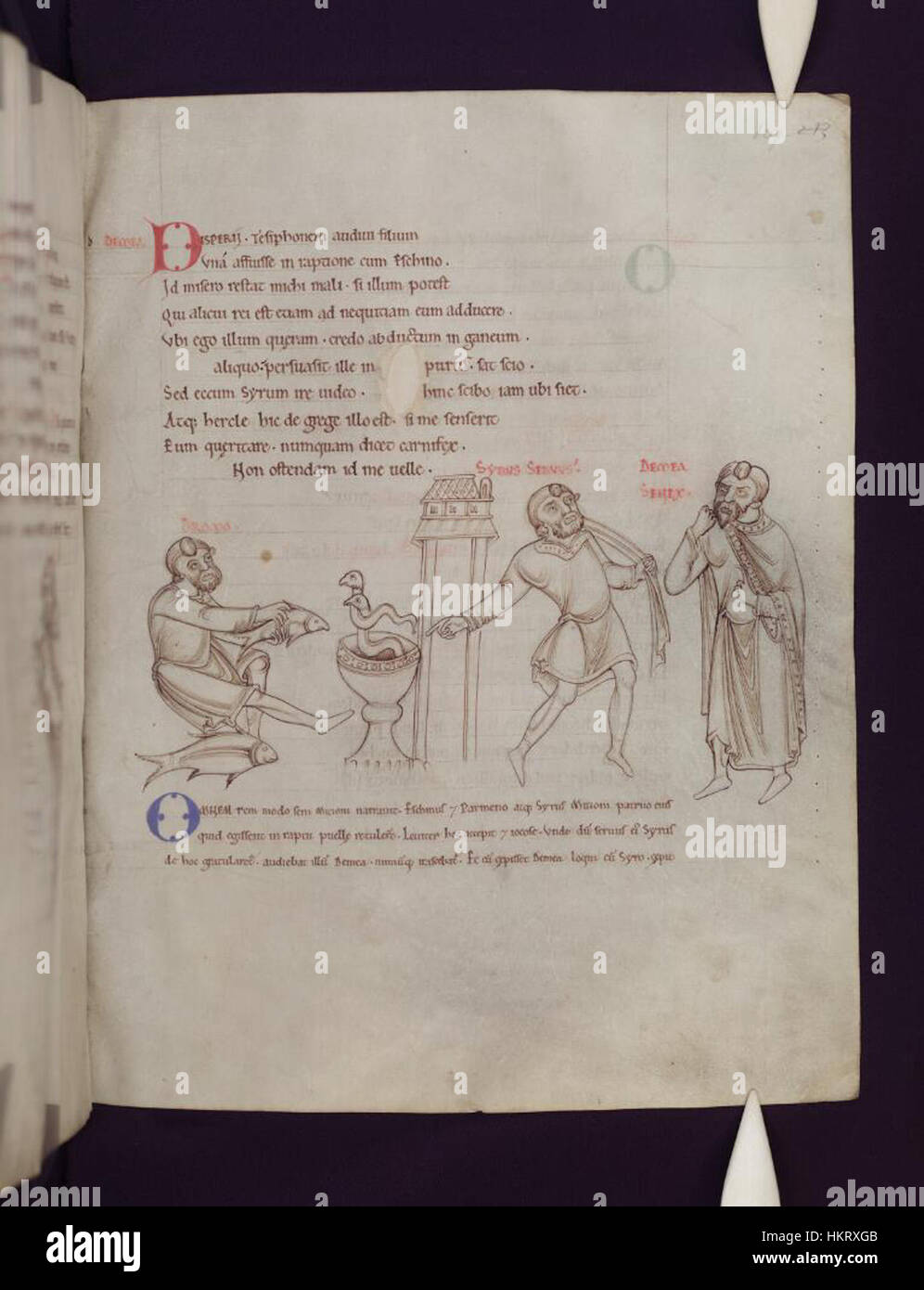 This manuscript from the Bodleian Libraries features the Comedies of ...