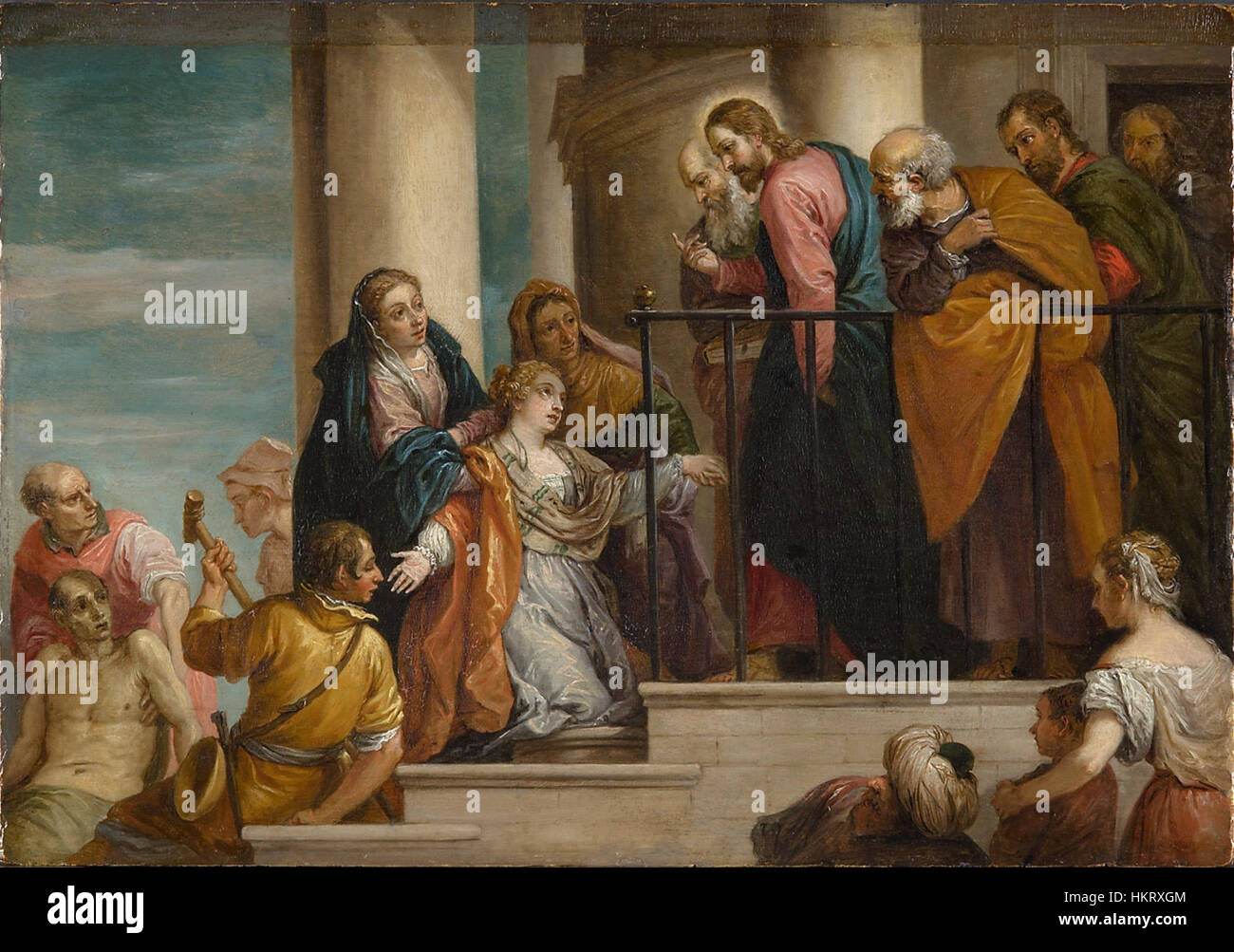 This painting, based on the work of Veronese and executed by David ...