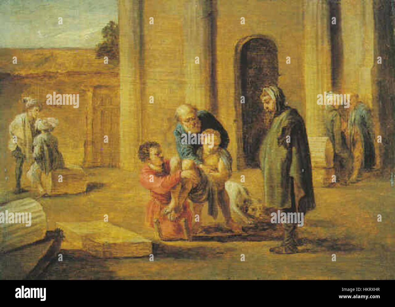 David Teniers the Younger’s painting 'Tobit and Tobias burying the dead ...