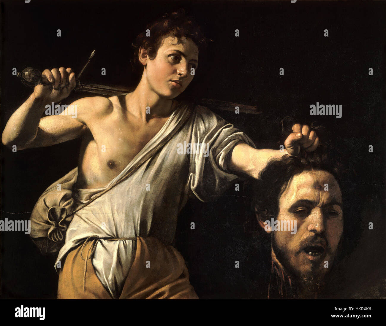 Caravaggio’s painting 'David with the Head of Goliath' (c. 1606-1607 ...