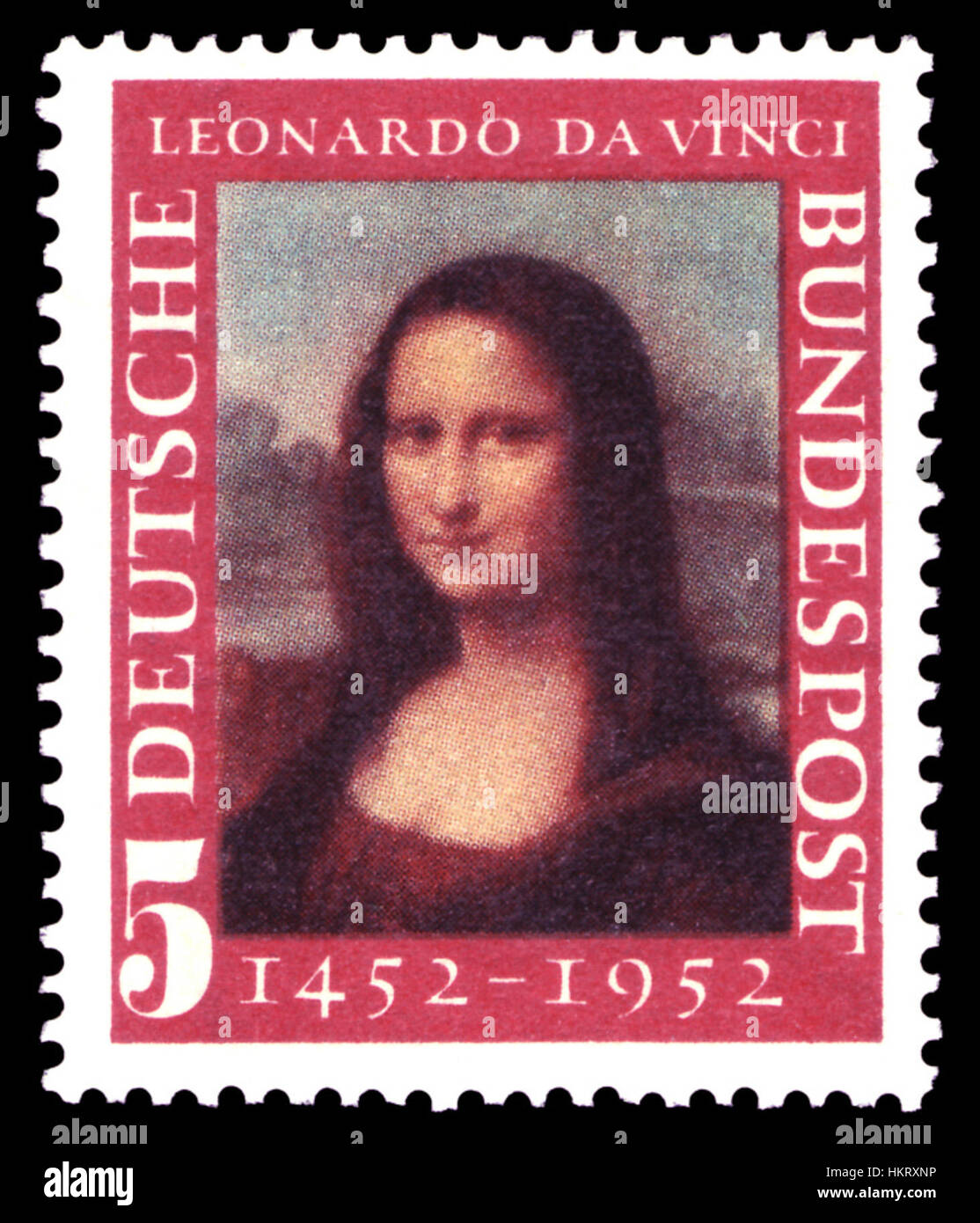 A reproduction or reference to Leonardo da Vinci's iconic painting ...