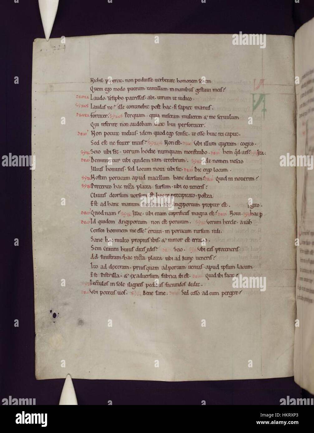 A page from the Comedies of Terence, housed in the Bodleian Libraries ...