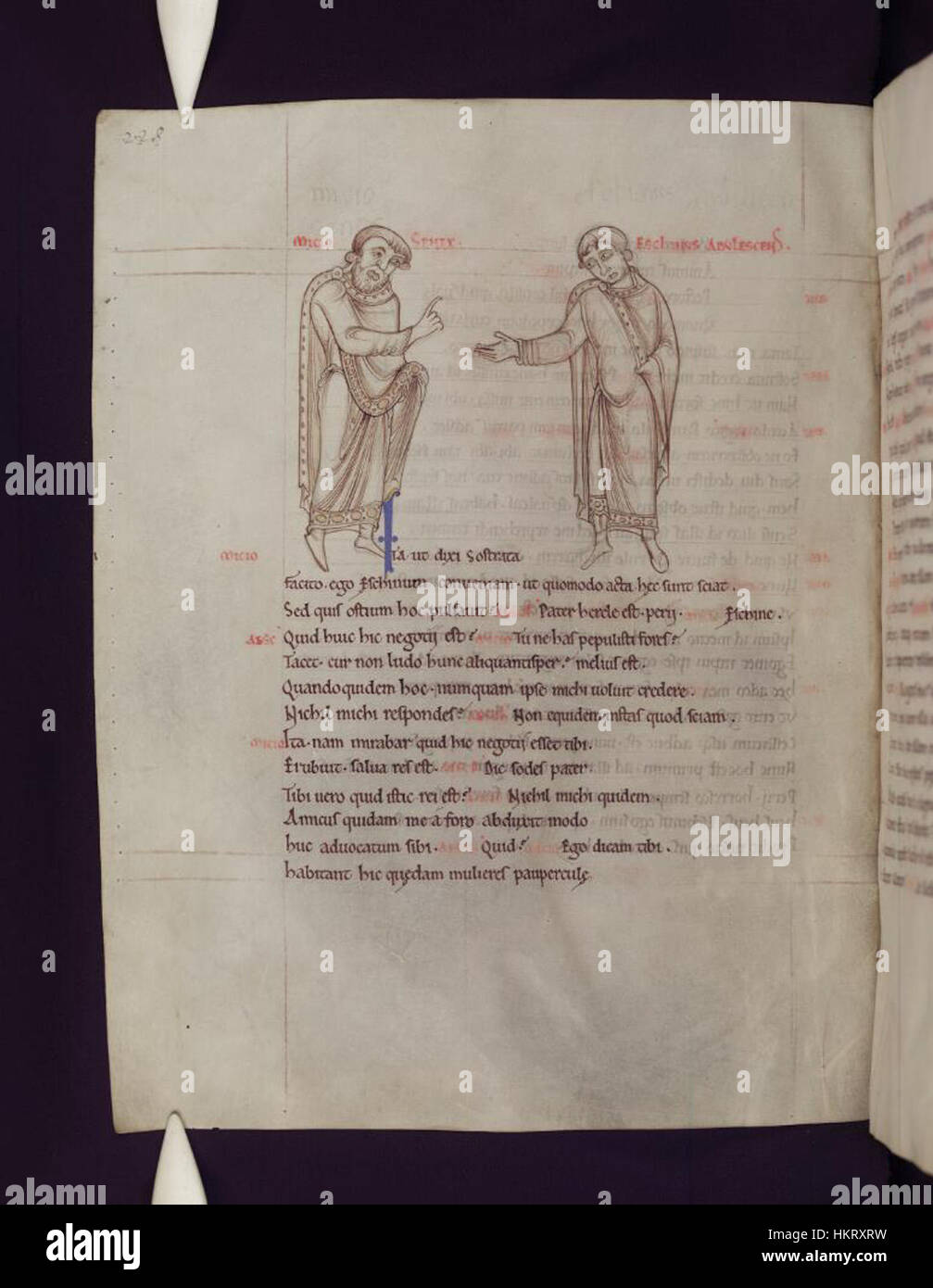 The *Comedies of Terence* manuscript, held at the Bodleian Libraries ...