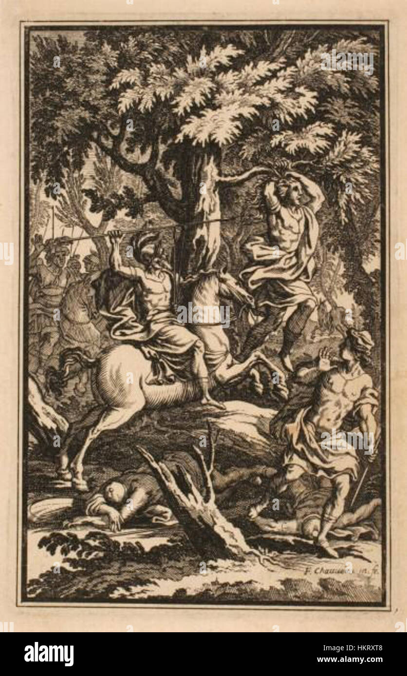 This depiction of the 'Death of Absalom' captures a dramatic moment ...