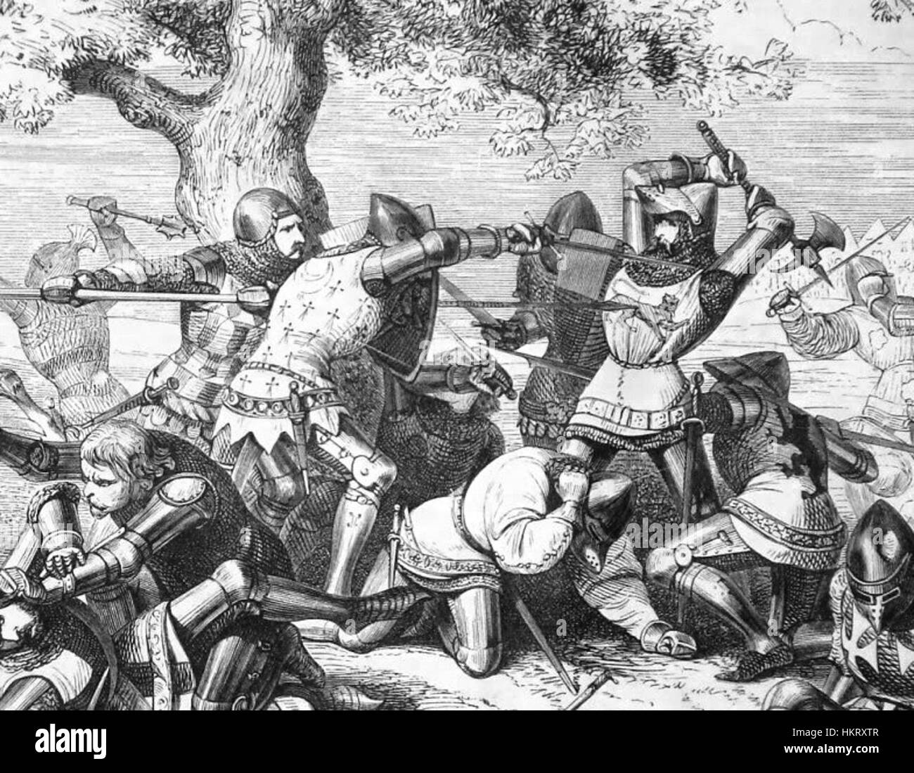 Knightly artwork Black and White Stock Photos & Images - Alamy