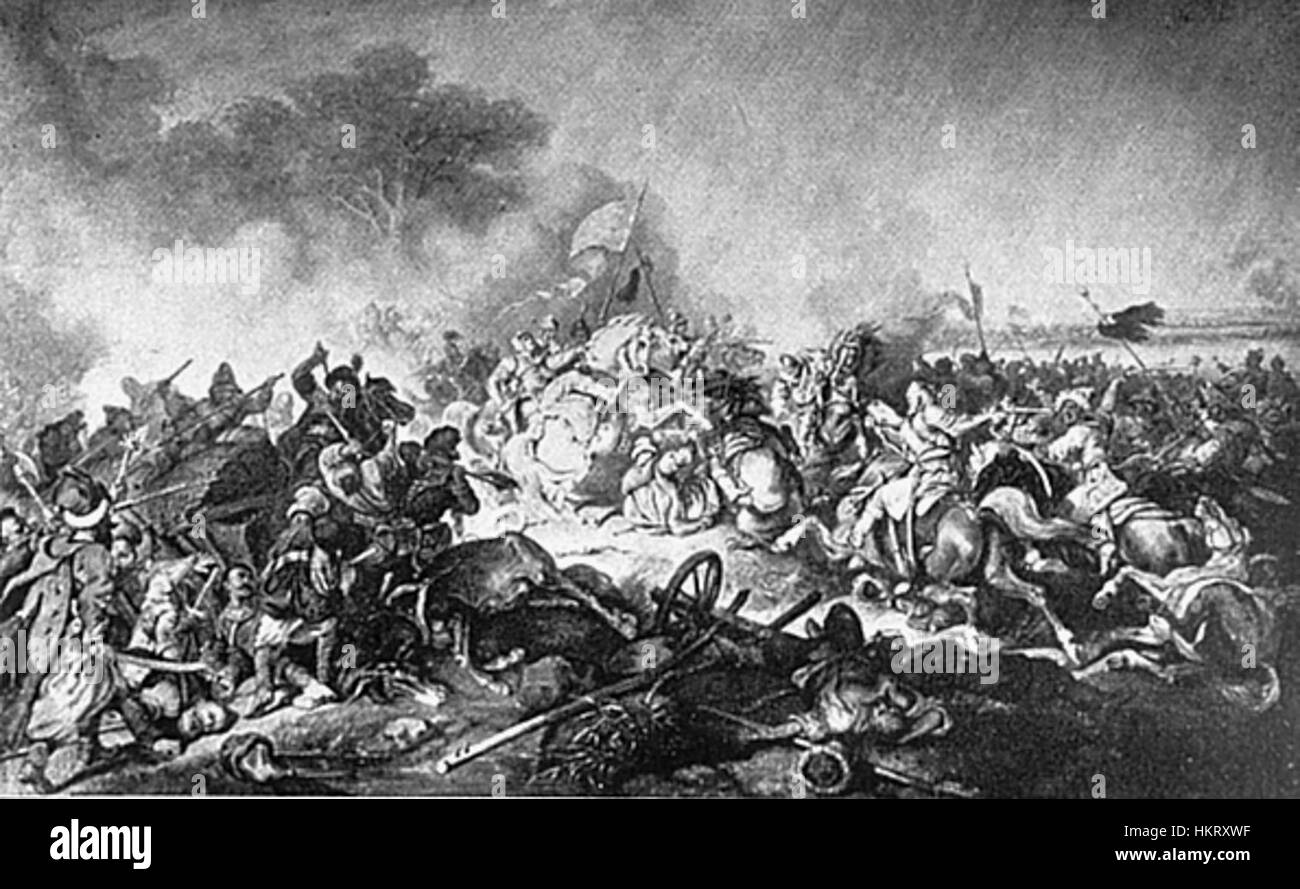 This painting depicts the death of Stefan Potocki, a prominent Polish ...