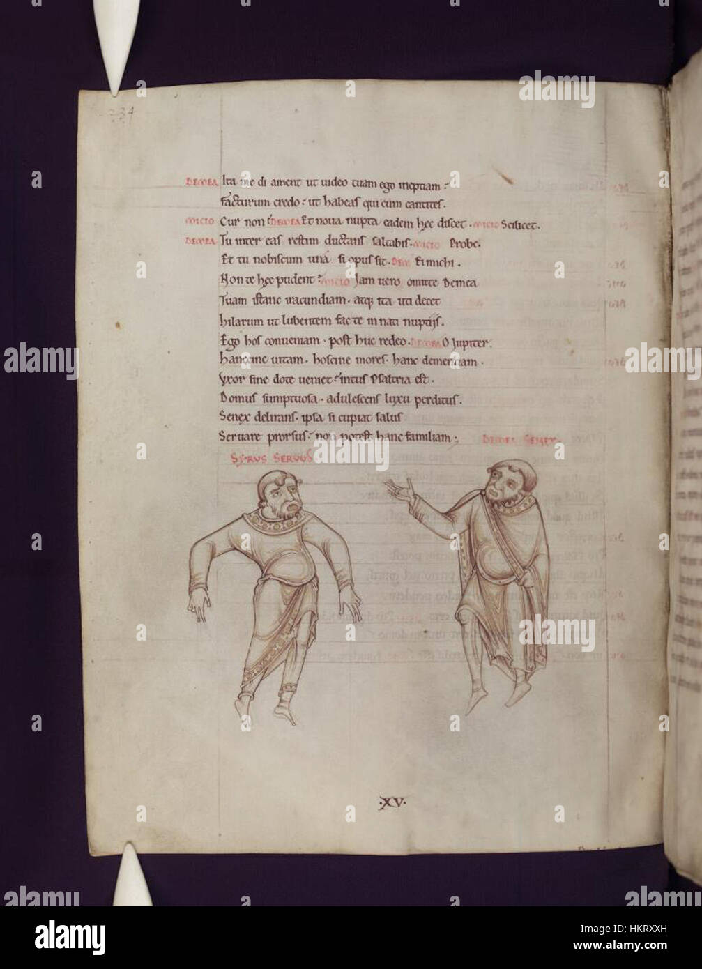 This manuscript page from the 'Comedies of Terence,' housed in the ...